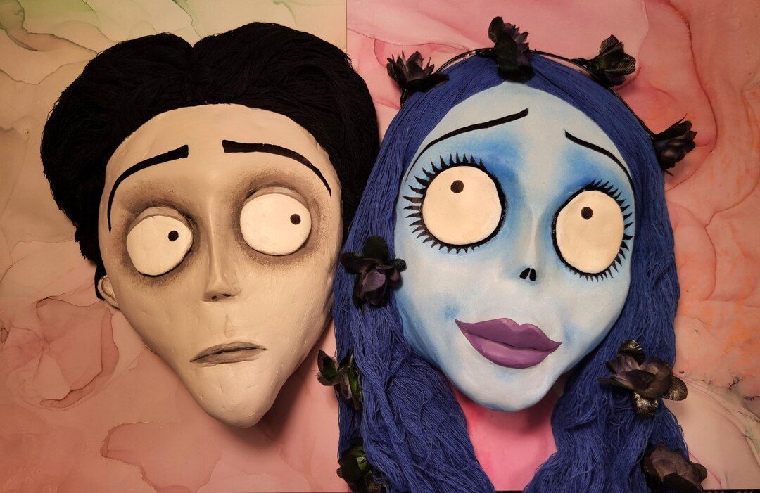 Handmade Victor and Emily Plaster Mask (corpse Bride) *special Price ...
