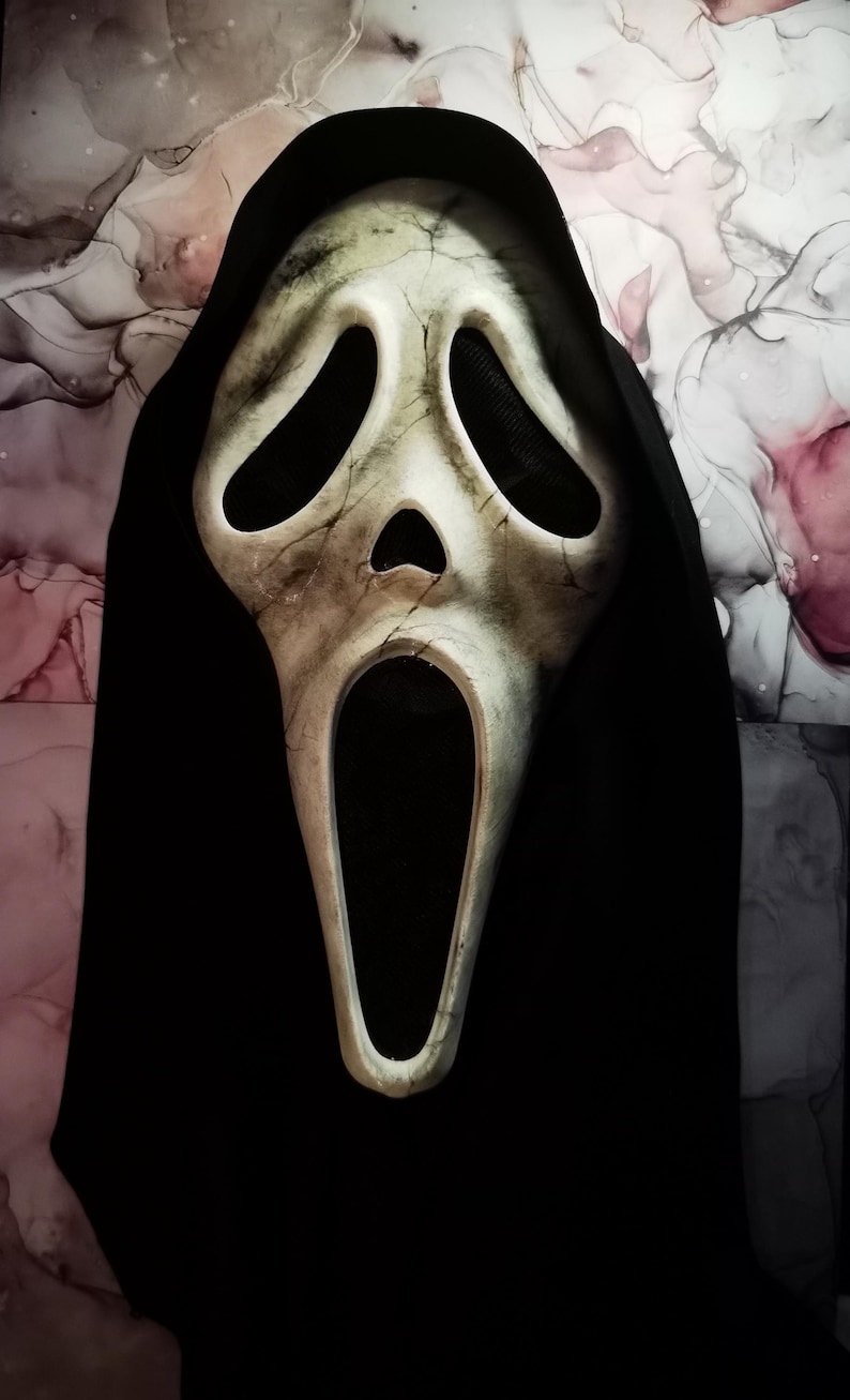 Ghostface Scream Mask: Wearable 3D Printed PLA, Hand-painted Decorative ...