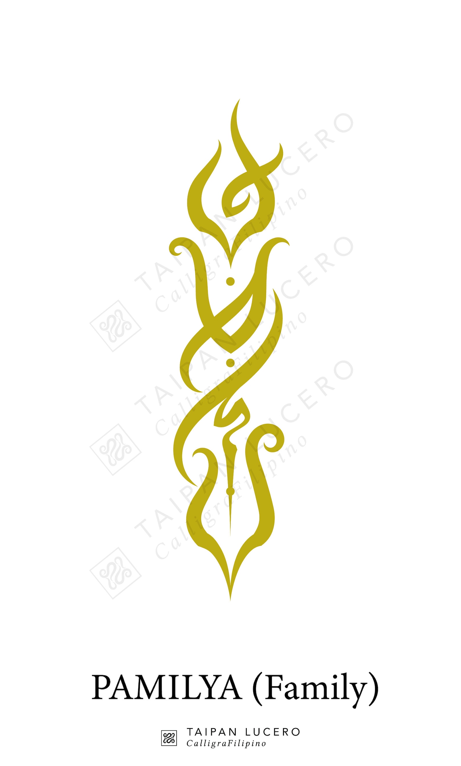 17 Digital Calligrafilipino Designs About Family + Bonus Pinoy and ...