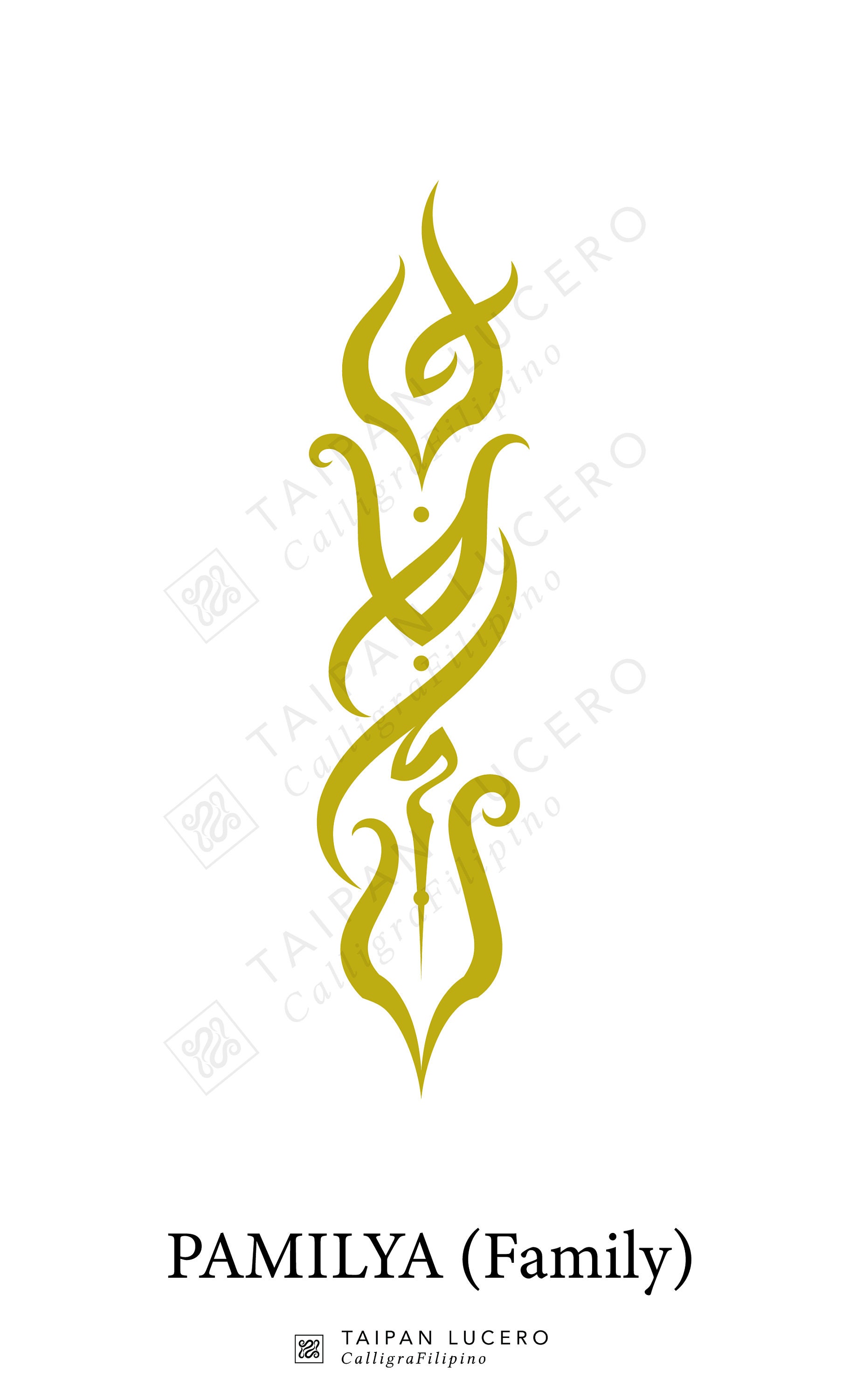 17 Digital Calligrafilipino Designs About Family + Bonus Pinoy and ...