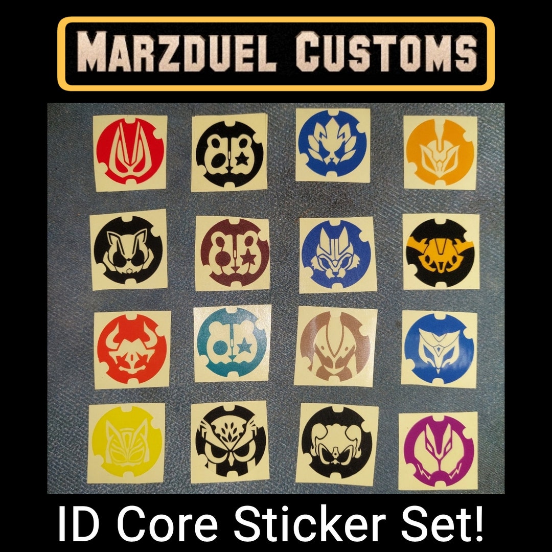 Kamen Rider Geats Rider Core ID Sticker Set - Etsy