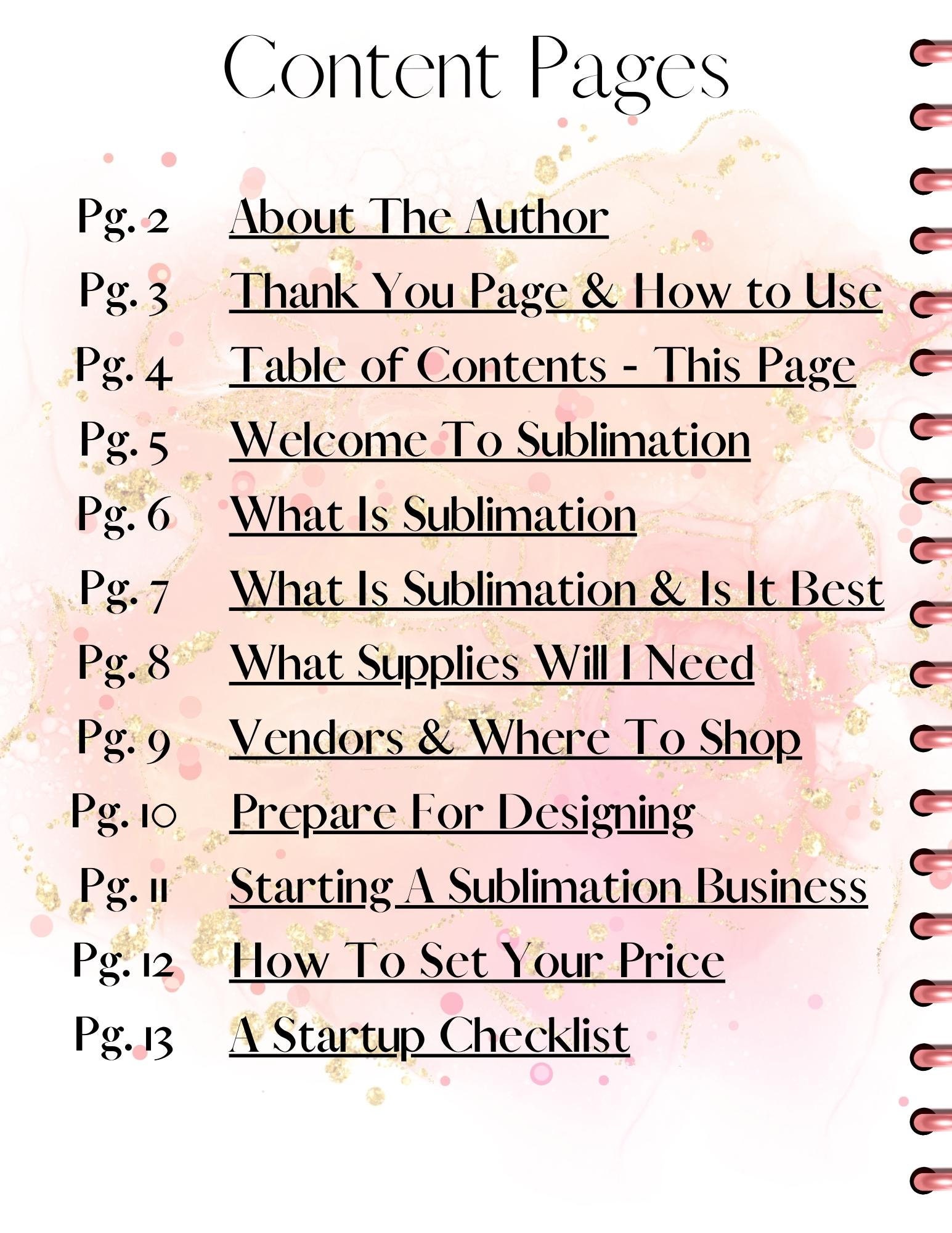 Guide to Sublimation E-book | Sublimation for Beginners | Sublimation ...