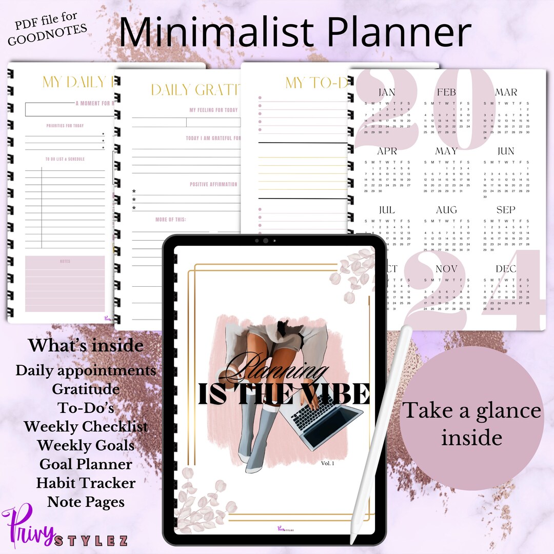 Ultimate Wellness Planner | Simple Daily Planner for Goodnotes | Daily ...