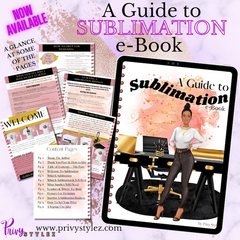 Guide to Sublimation E-book | Sublimation for Beginners | Sublimation Supplies E-book ...