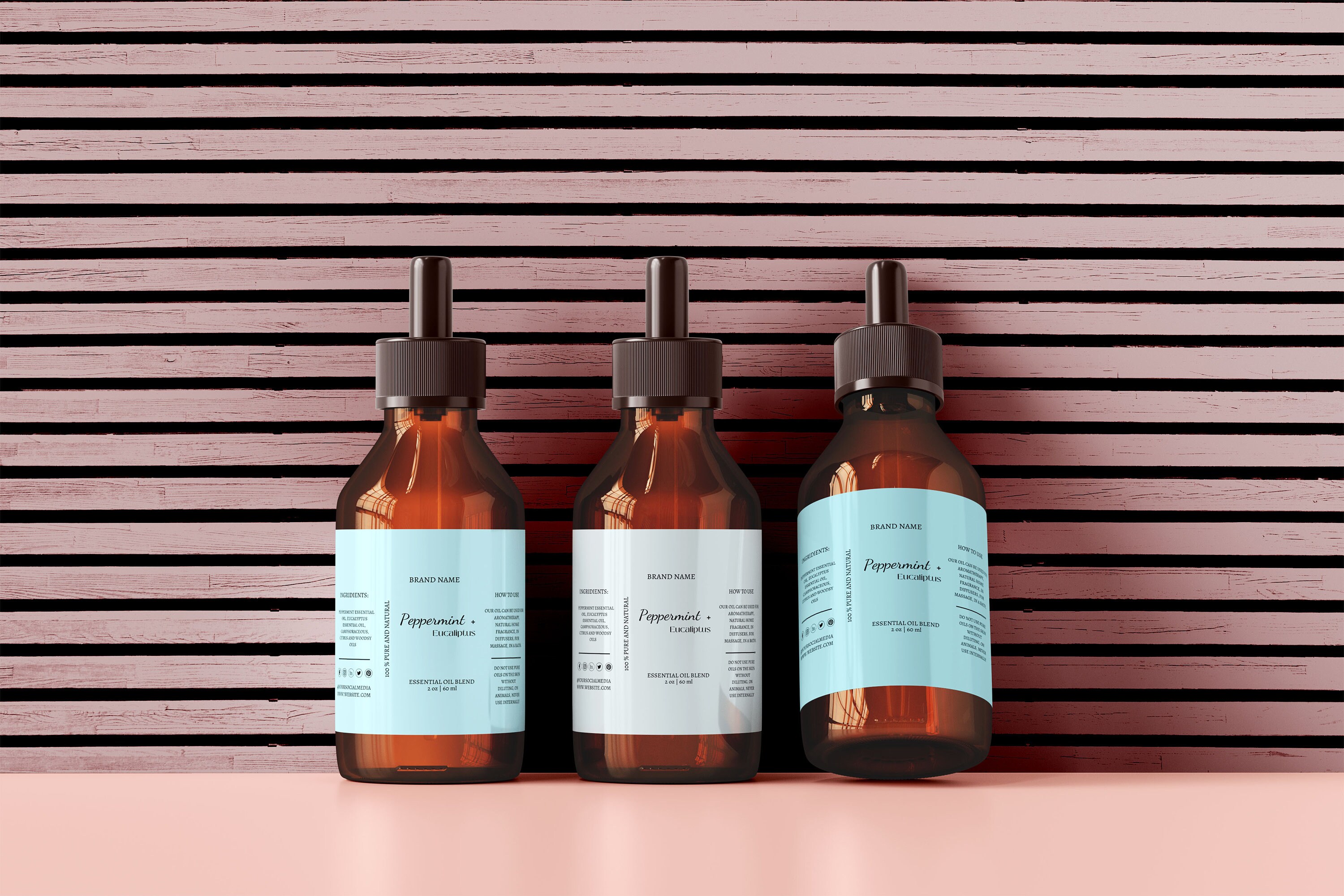 Editable Product Label Canva, Custom Label Template, Modern Dropper ...