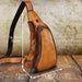 Genuine Leather Sling Bag Vintage Handmade Crossbody Casual Daypack ...
