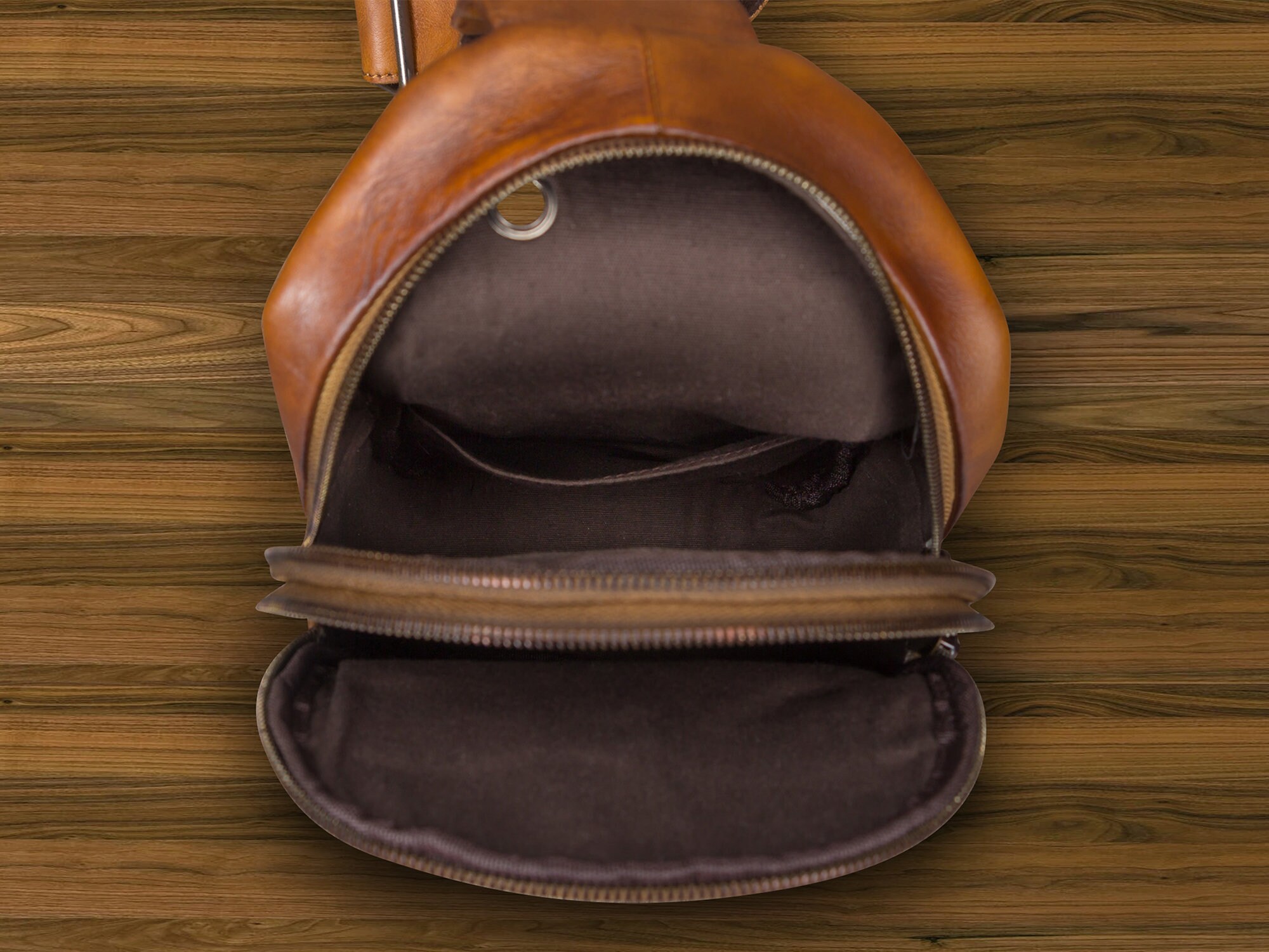 Genuine Leather Sling Bag Vintage Handmade Crossbody Casual Daypack ...