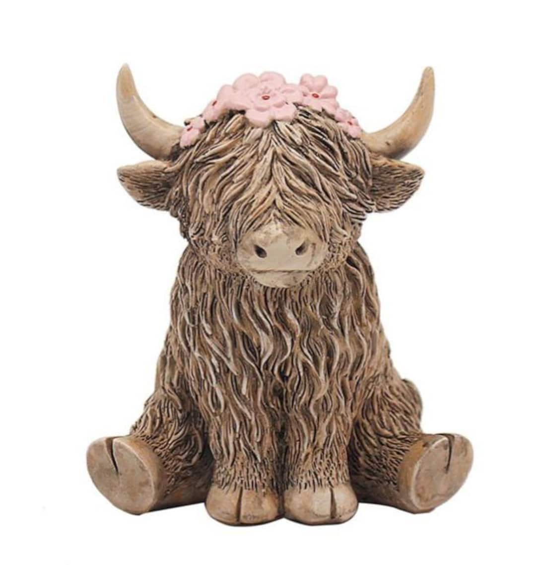 Highland Cow Figurines - Etsy