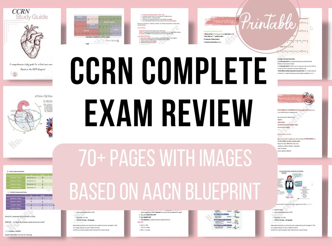 Printable CCRN Study Guide for ICU Nurses – Your Key to Success - Etsy
