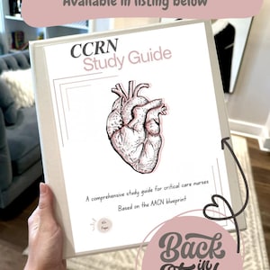 Printable CCRN Study Guide for ICU Nurses – Your Key to Success - Etsy
