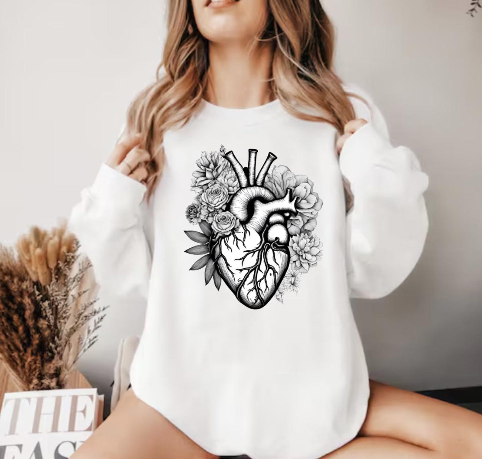 Anatomical Floral Heart Black Png, Anatomy, Heart Structure, Cvicu ...