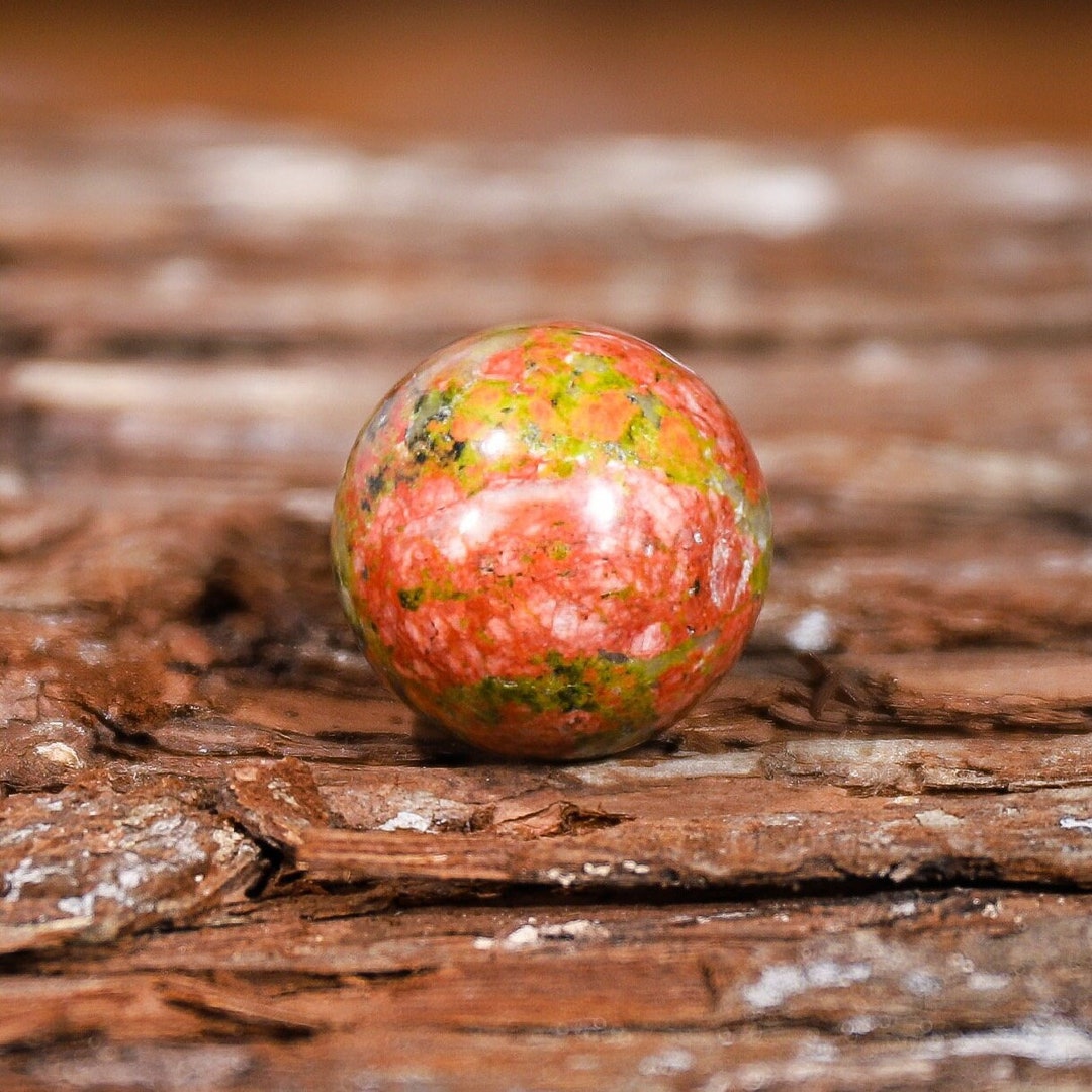 1 Unakite Sphere, Crystal Ball, Natural Unakite Sphere, Crystal Sphere ...