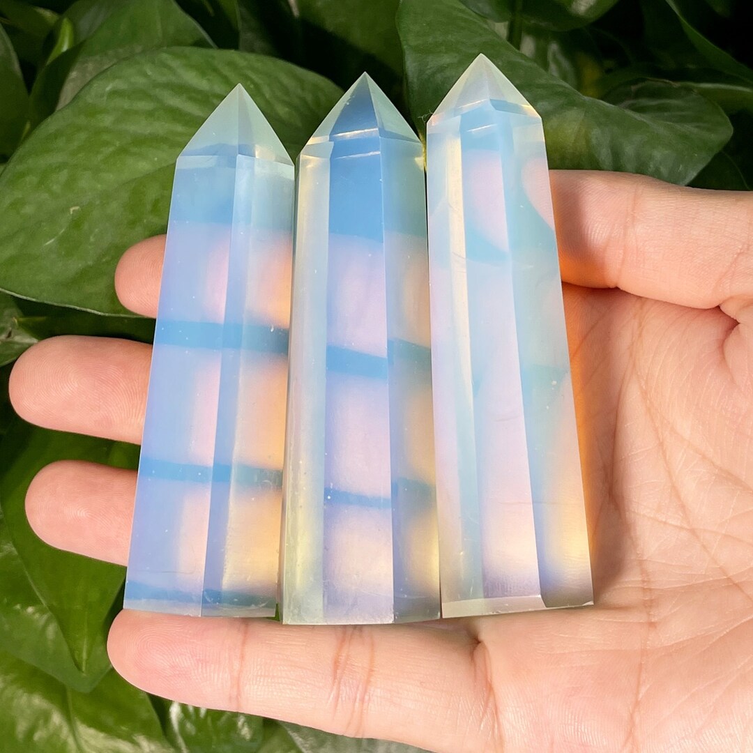 Opalite Tower Obelisk, Healing Crystal Tower, Healing Point, Energy Point,meditation Energy ...