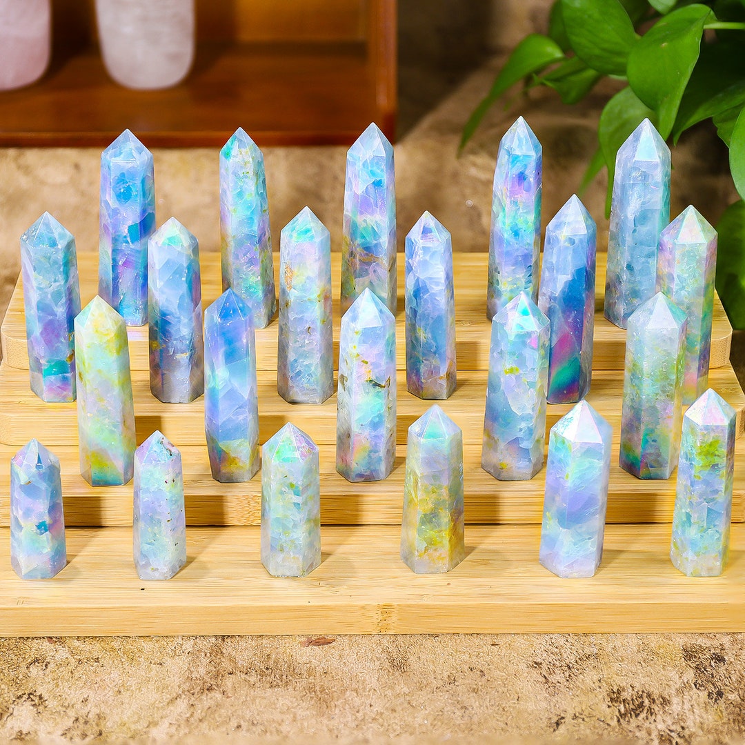 Aura Blue Kyanite Tower Point Healing Crystal Tower Healing - Etsy