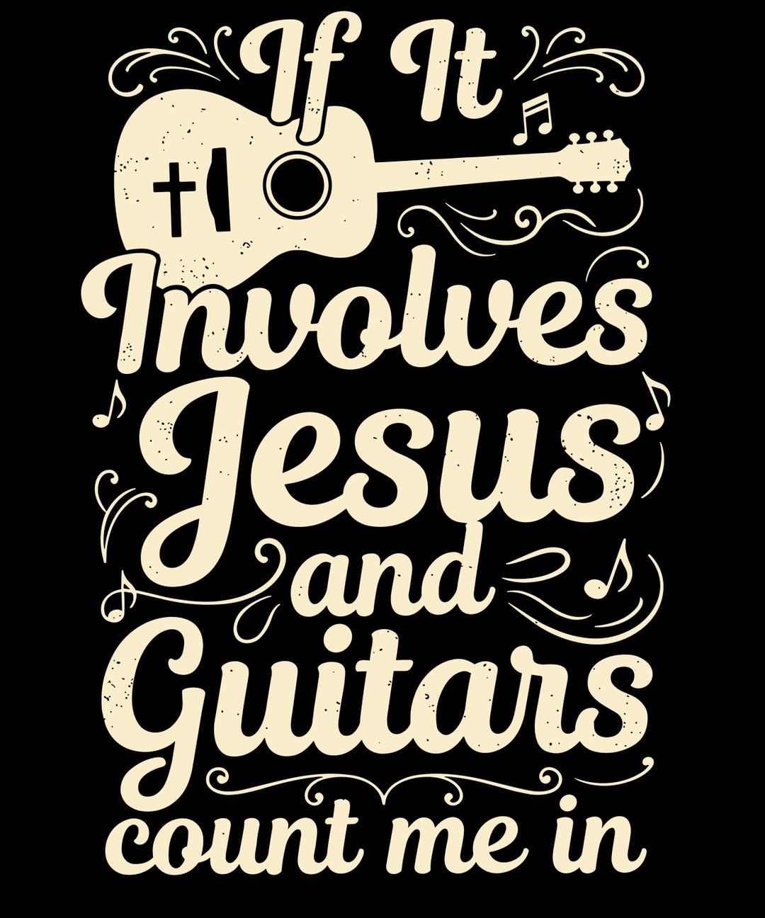 Jesus and Guitars PNG, Digital Download, Religious Music Design ...