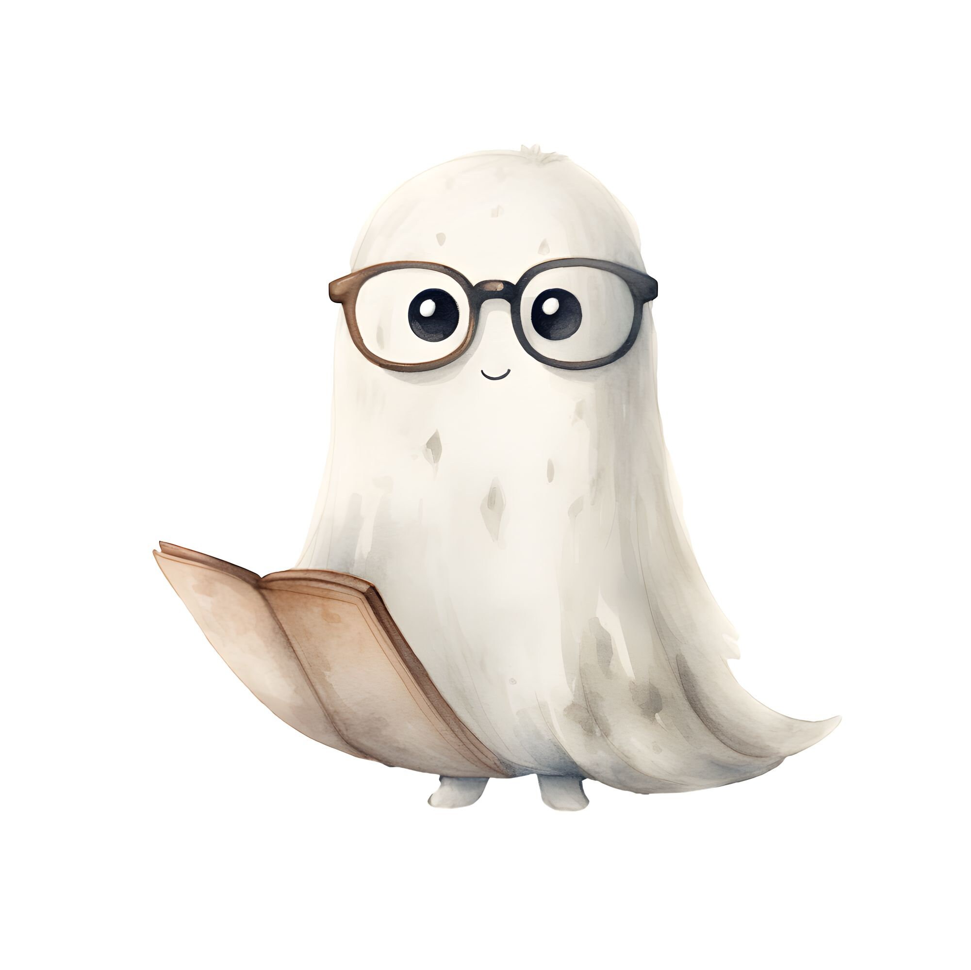 Ghost Clipart Ghost Png Ghost With Glasses Halloween Png - Etsy