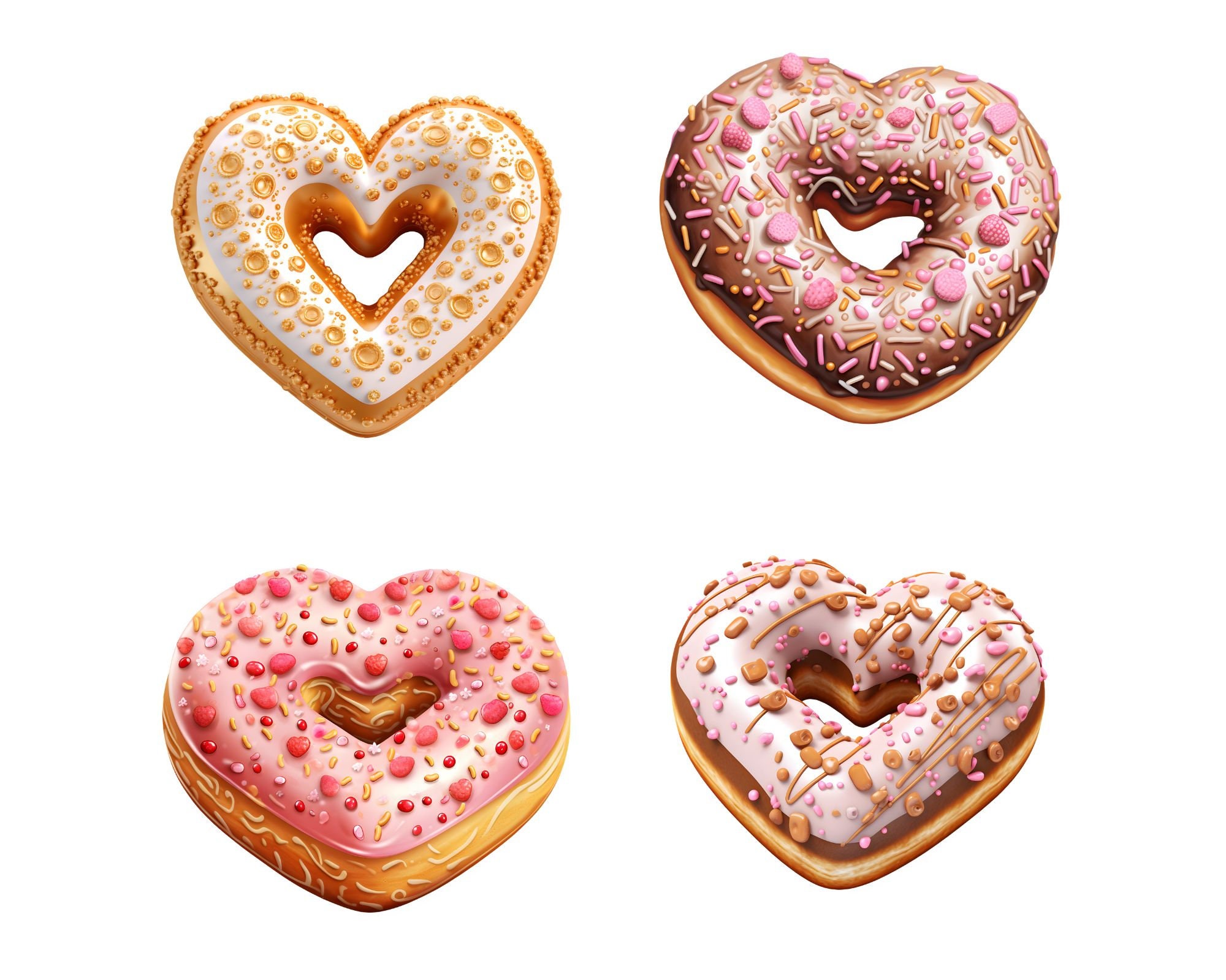Donut Valentine Clipart, Valentines Day, Donut PNG, Sweet Valentine ...