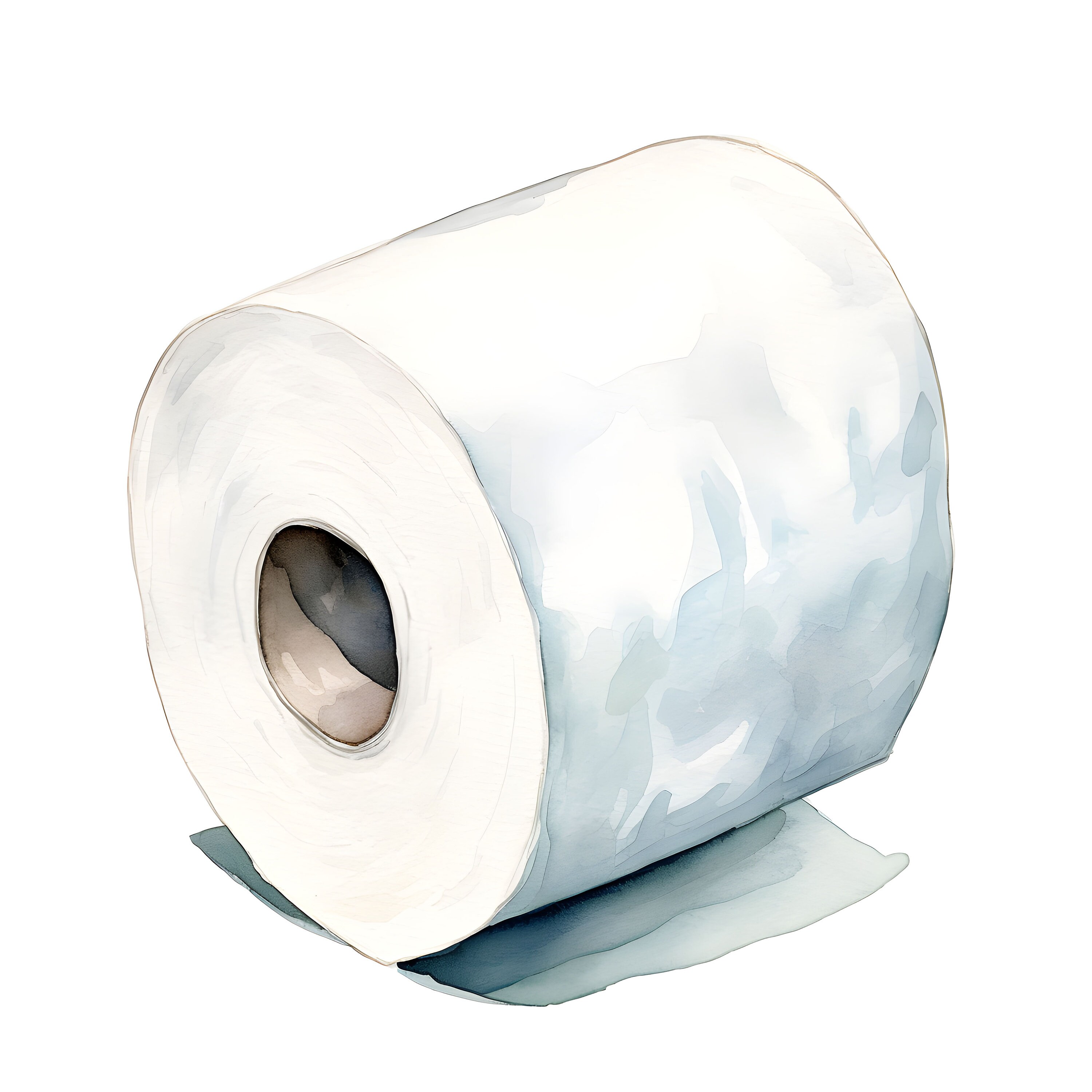 Toilet Paper Clipart, 24 High Quality Jpg's, Watercolor Clip Art ...