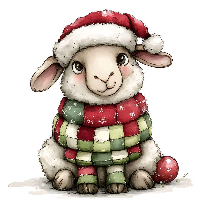 Christmas Sheep - Etsy