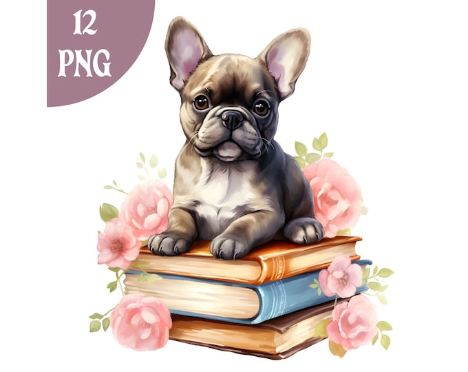 French Bulldog Clipart Collection -french Bulldog in Colorful Dresses ...