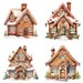 Watercolor Gingerbread House Clipart PNG Christmas Clipart - Etsy