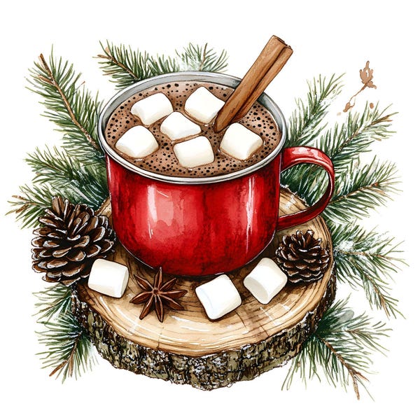 Hot Cocoa Clipart - Etsy