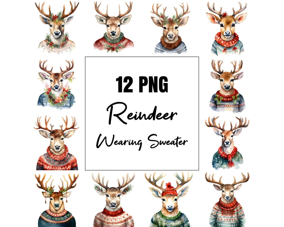 Christmas Reindeer Clipart, Christmas Reindeer PNG, Christmas Clipart ...