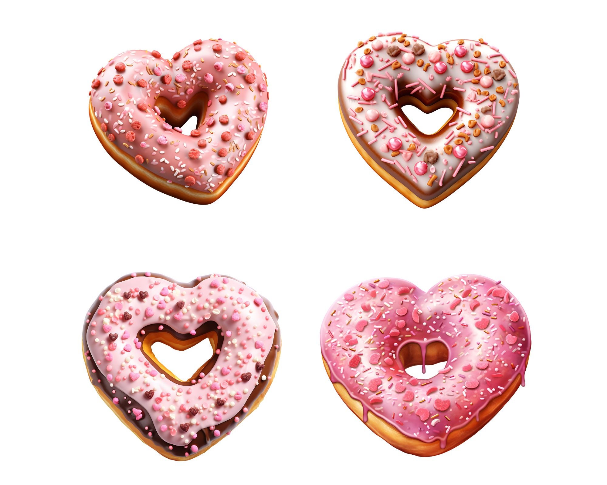 Donut Valentine Clipart, Valentines Day, Donut PNG, Sweet Valentine ...