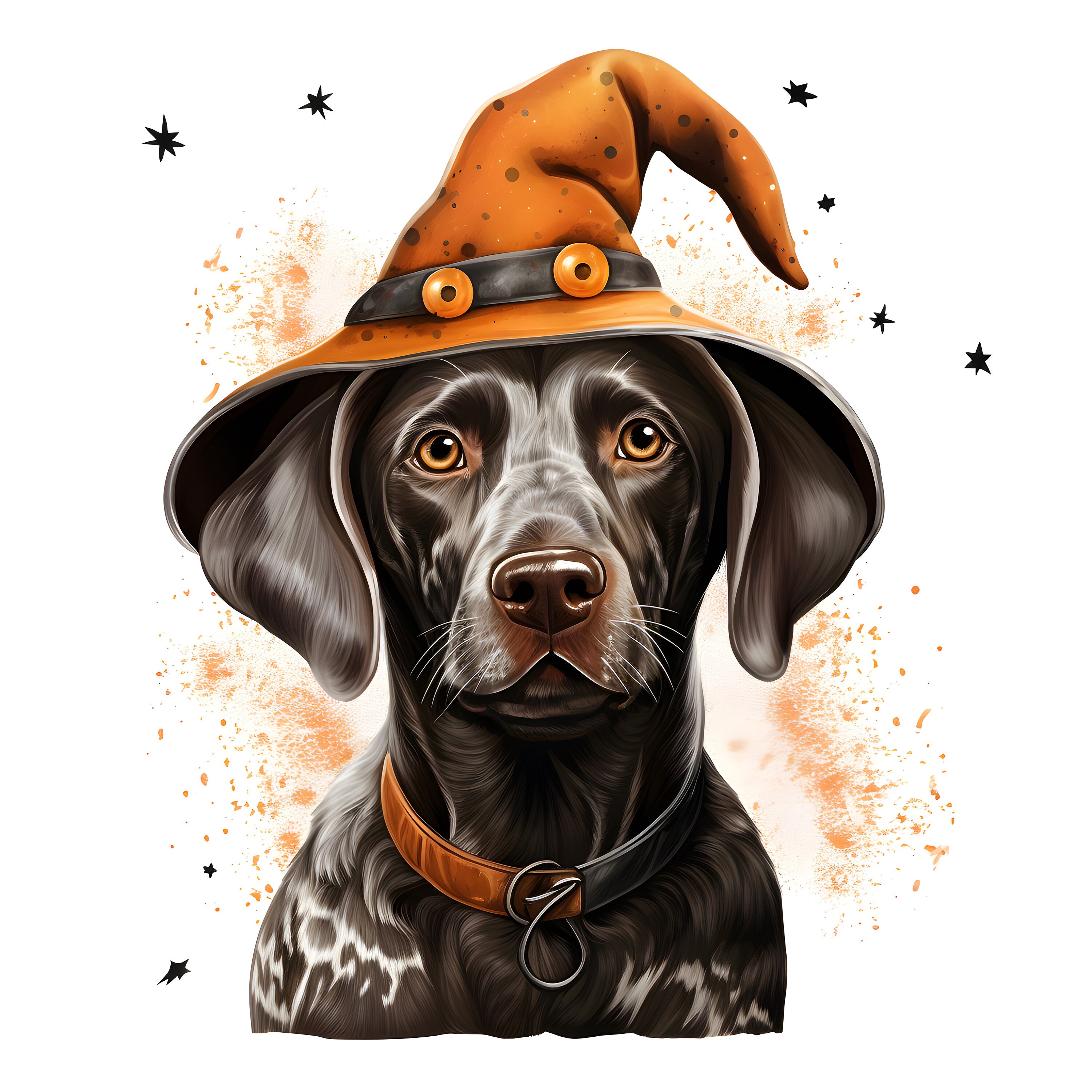 Halloween German Shorthaired Pointer Clipart 12 Jpgs - Etsy