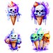 Halloween Ice Cream Clipart, 20 Jpgs, Watercolor Ice Cream, Halloween ...