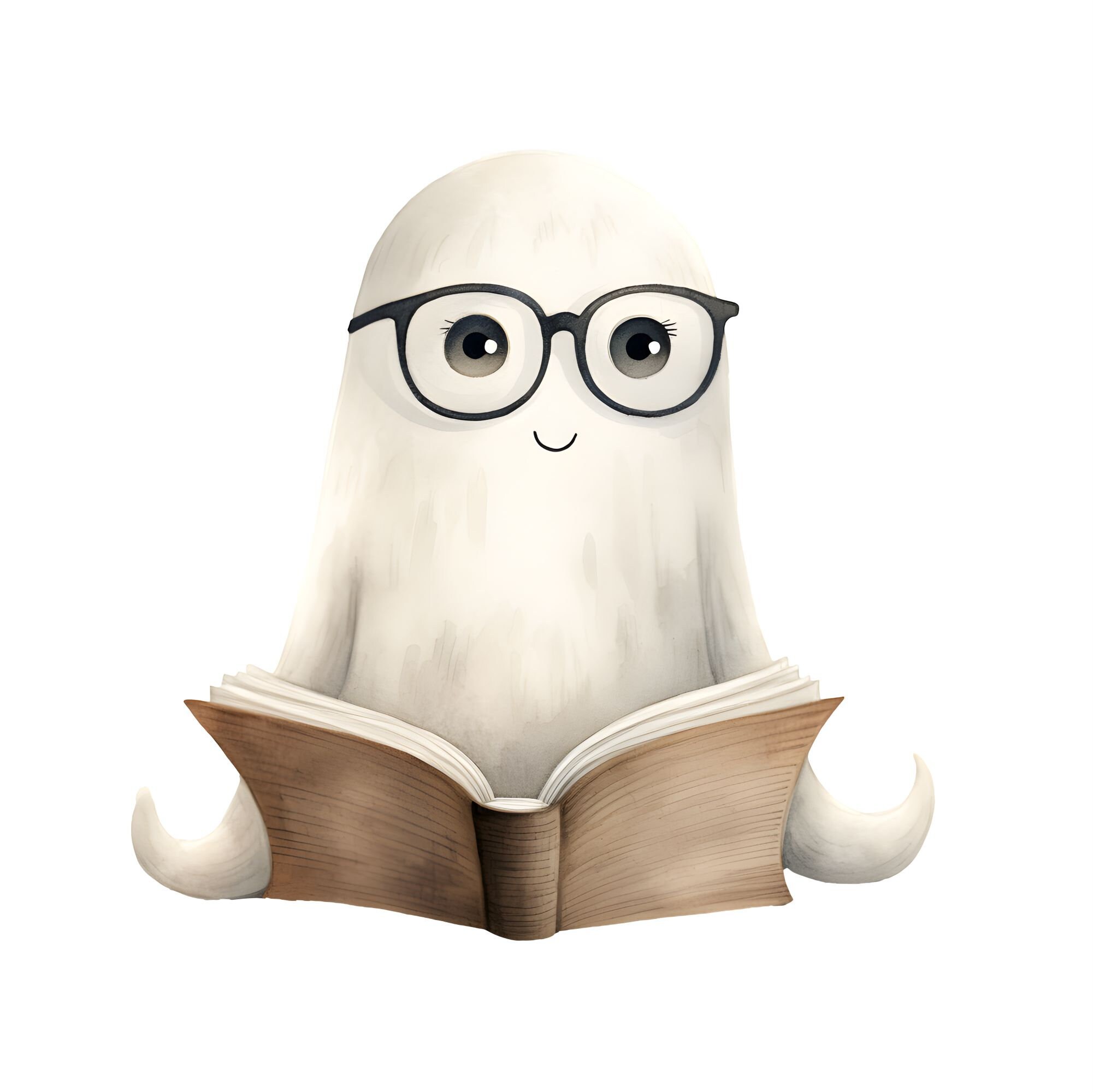 Ghost Clipart Ghost Png Ghost With Glasses Halloween Png - Etsy