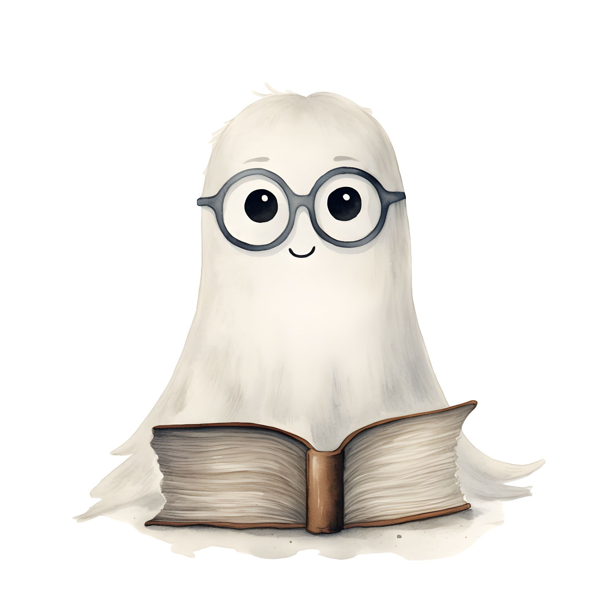 Ghost Clipart Ghost Png Ghost With Glasses Halloween Png - Etsy