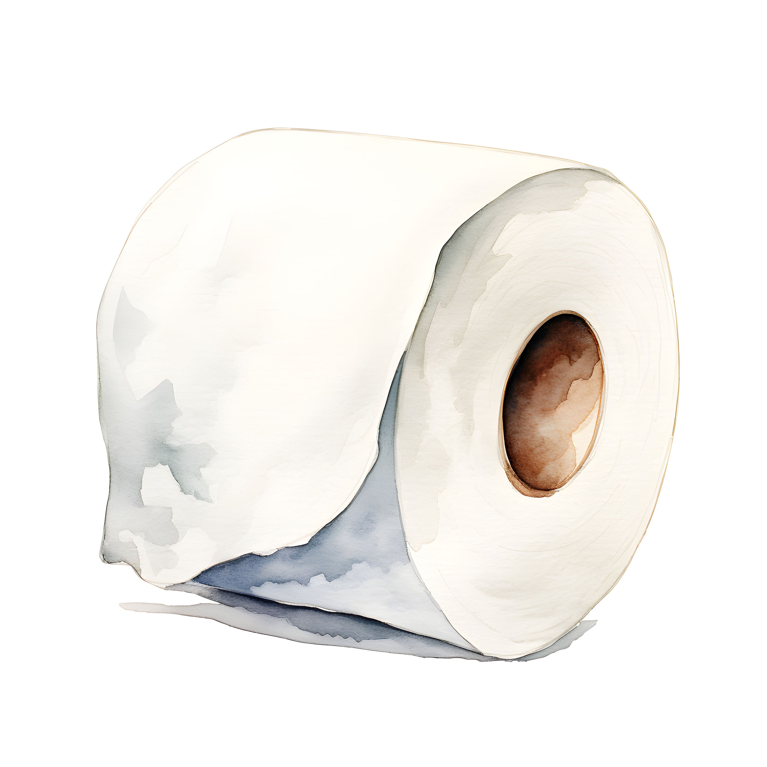 Toilet Paper Clipart, 24 High Quality Jpg's, Watercolor Clip Art ...