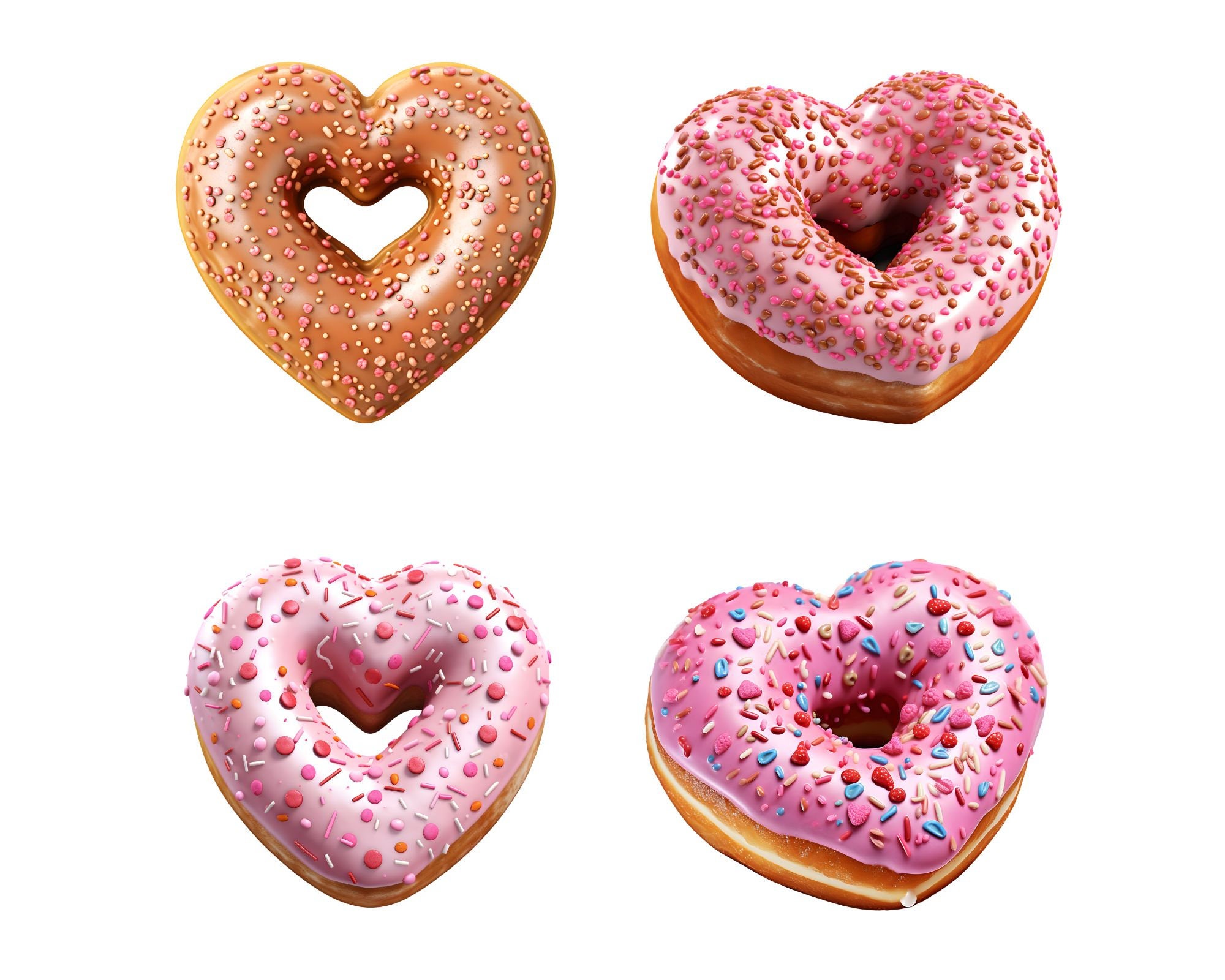 Donut Valentine Clipart, Valentines Day, Donut PNG, Sweet Valentine ...