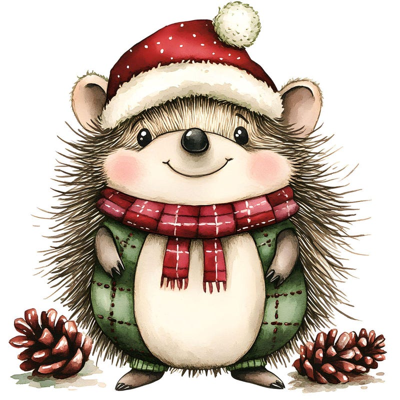 Hedgehog Clip Art - Etsy