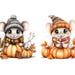 Autumn Mouse Clipart, 14 JPG, Cute Mouse Fall Clip Art, Paper Crafting ...