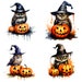 Halloween Witch Owl Clipart, 16 Jpgs, Watercolor Owl, Halloween Owl ...