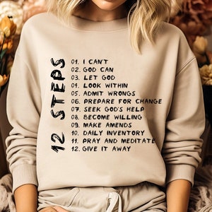 12 Steps Handwritten SVG, Alcoholics Anonymous Svg, Narcotics Anonymous ...