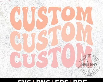 Custom Wavy Text Svg, Custom Wavy Letters Svg, Custom Wavy Font Svg ...