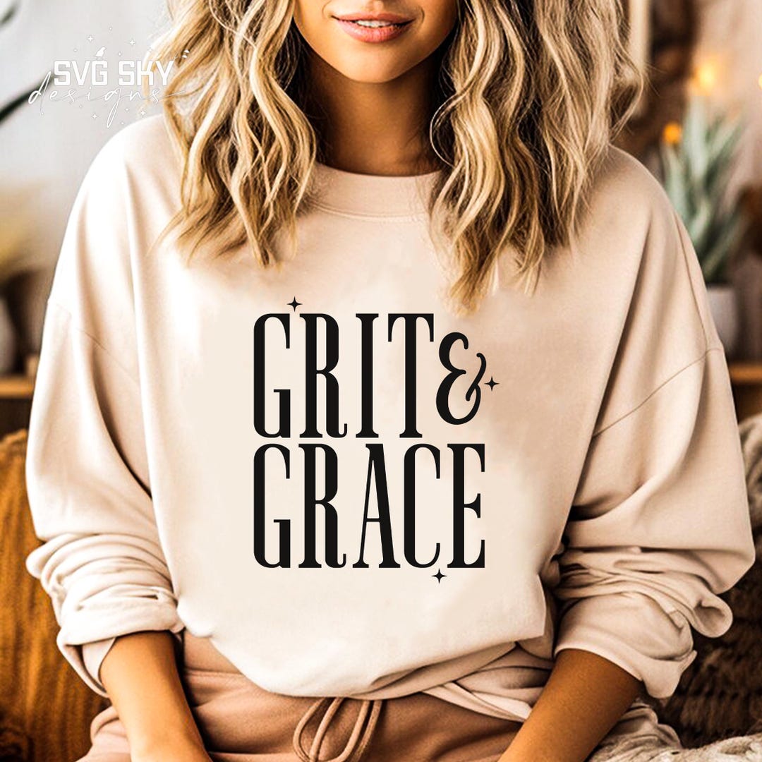 Grit & Grace SVG PNG, Christian Svg, Religious Svg, Jesus Svg, Bible ...