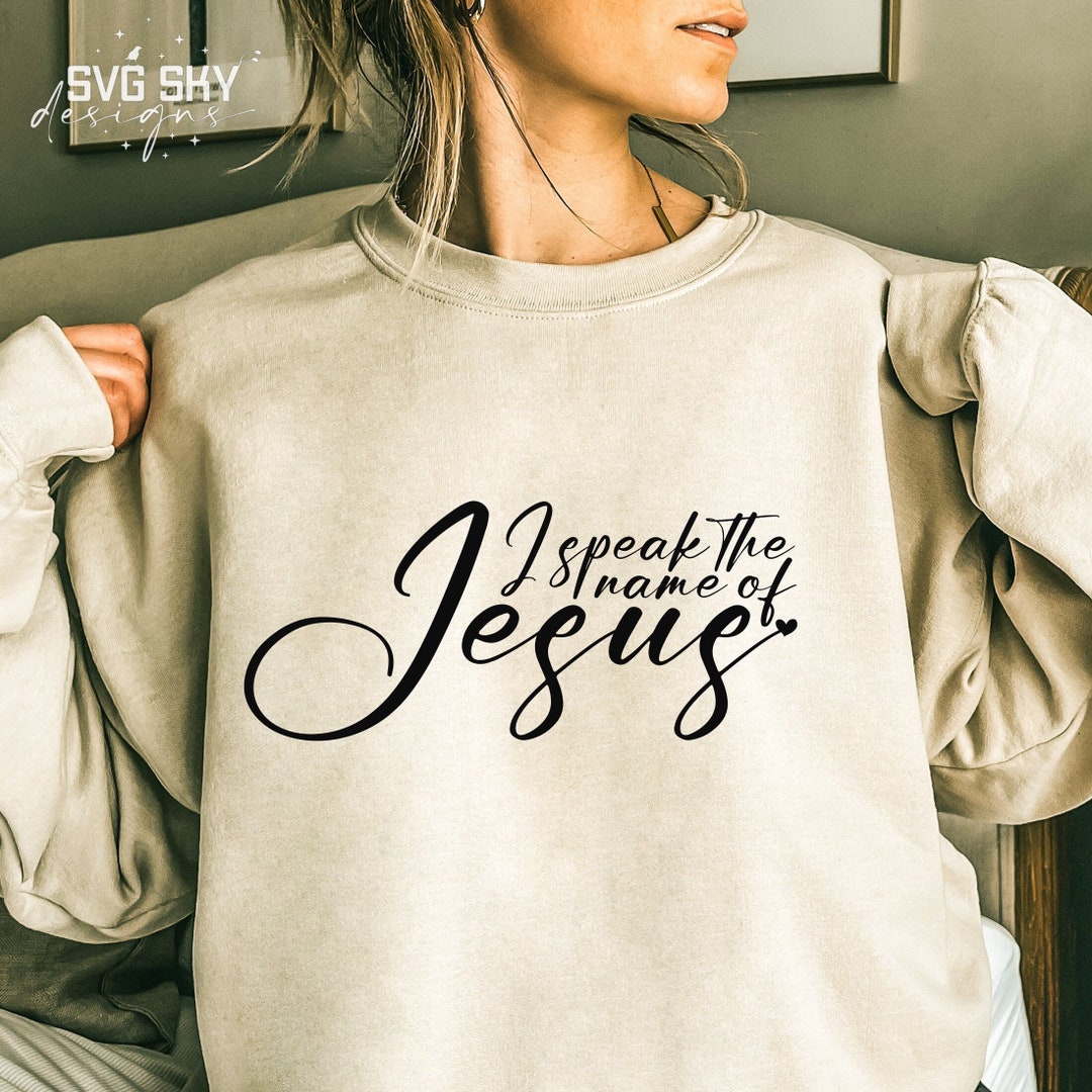 Hablo el nombre de Jesús SVG PNG, svg religioso, Jesús svg, Biblia svg ...