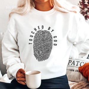 Touched by God SVG PNG PDF, God's Touch Svg, Religious Svg, Bible Svg ...