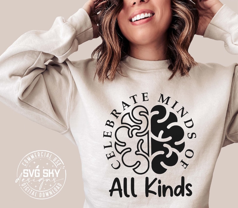 Celebrate Minds of All Kinds SVG PNG Autism Svg Special - Etsy