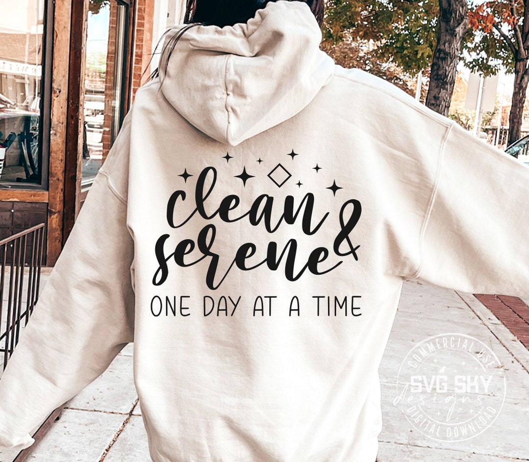 Clean and Serene One Day at A Time SVG Narcotics Anonymous - Etsy