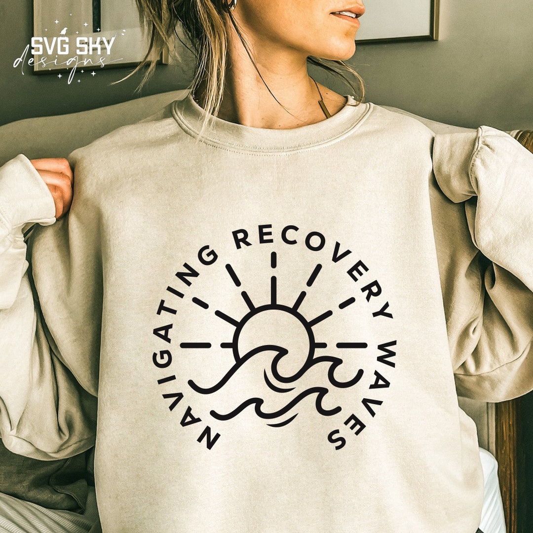 Navigating Recovery Waves SVG PNG, Recovery Png, Addiction Png ...