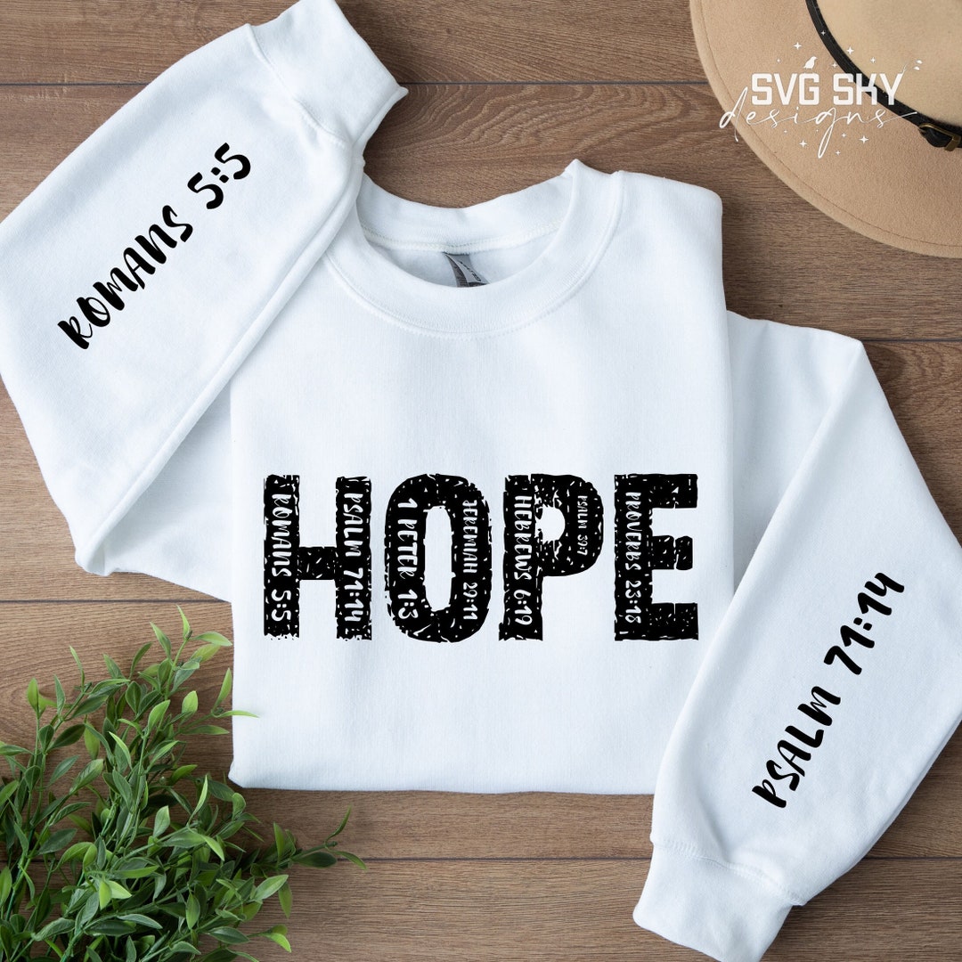 Hope SVG PNG PDF, Christian Svg, Religious Svg, Jesus Svg, Bible Verses ...