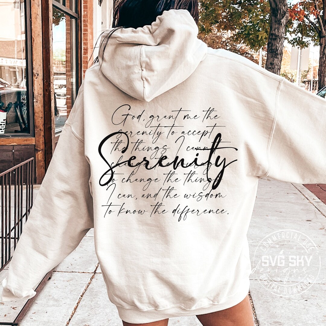 Serenity Prayer SVG PNG PDF God Grant Me the Serenity Svg - Etsy Hong Kong