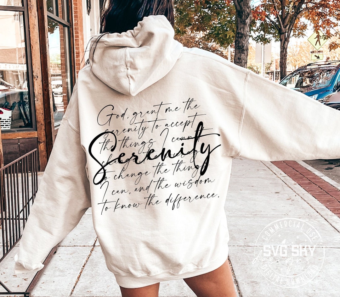 Serenity Prayer SVG PNG PDF God Grant Me the Serenity Svg - Etsy