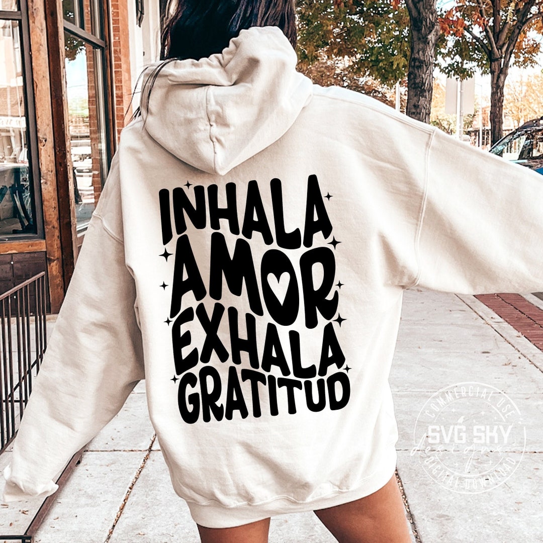 Inhala Amor Exhala Gratitud SVG PNG Inspirational Svg - Etsy