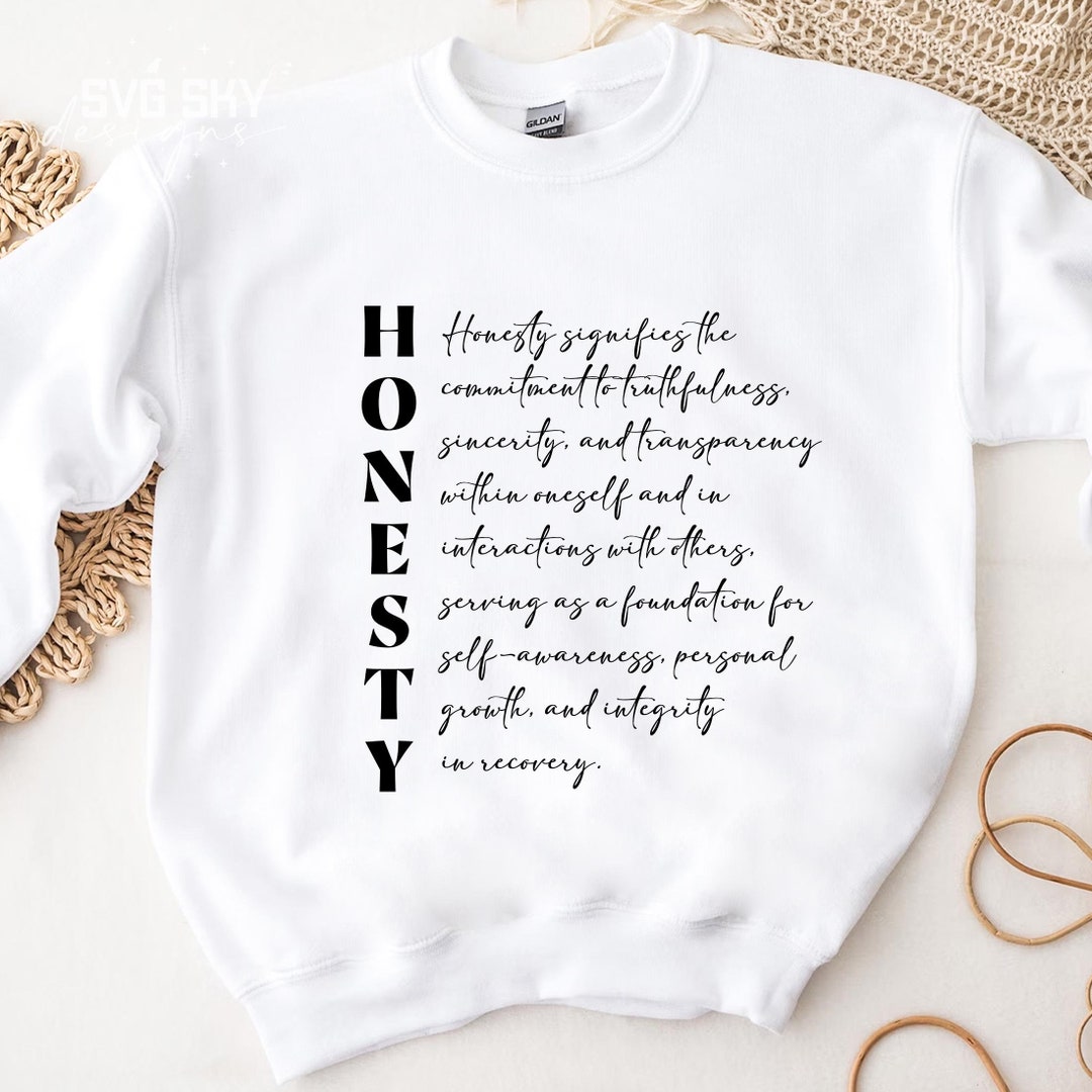 Honesty SVG, Recovery Quote, Narcotics Anonymous Svg, Alcoholics ...